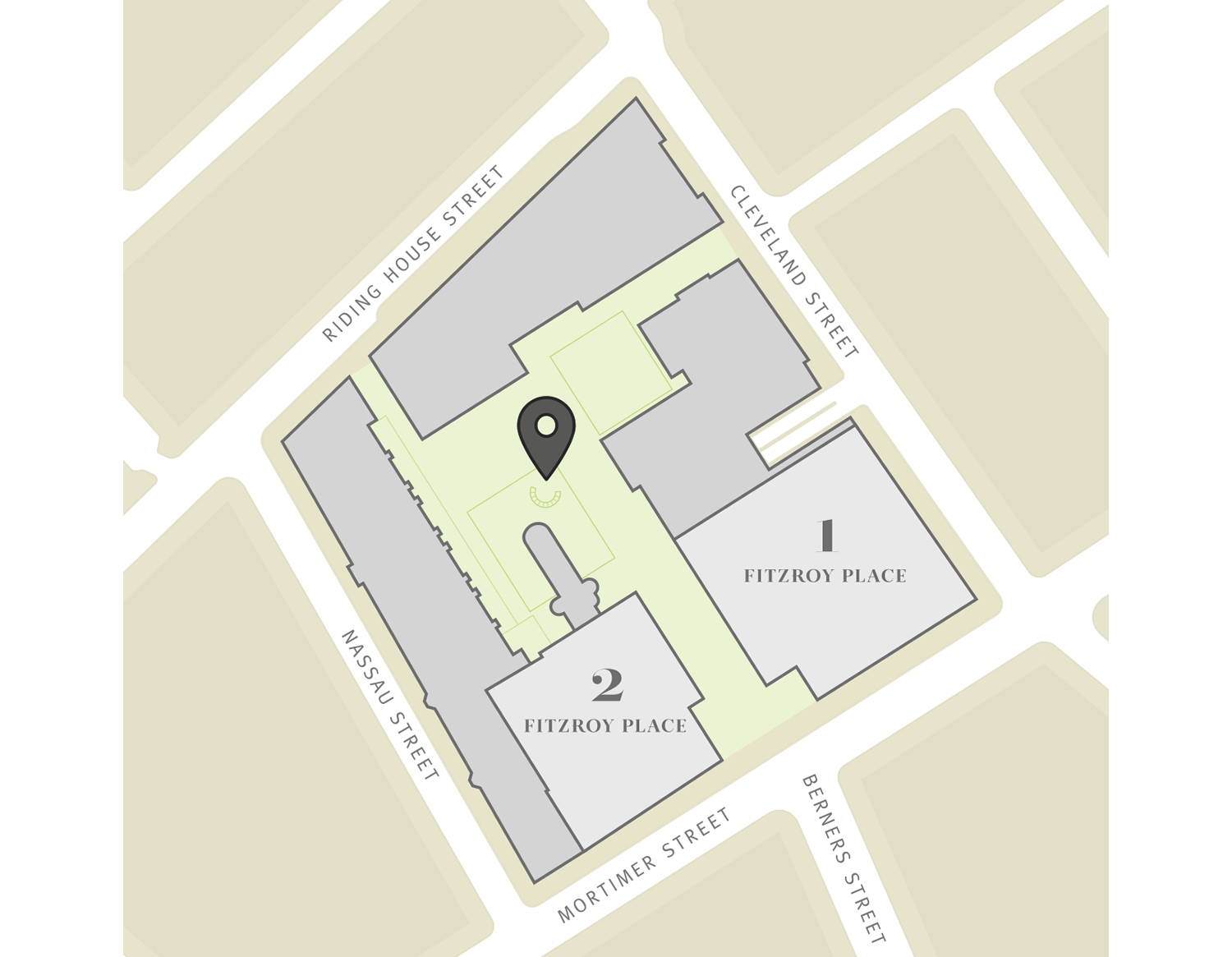 The One and The Many | Fitzroy Place, Fitzrovia, London